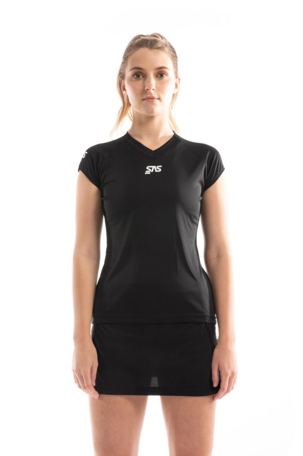 CAPPED SLEEVE NETBALL TOP – SAS Sport