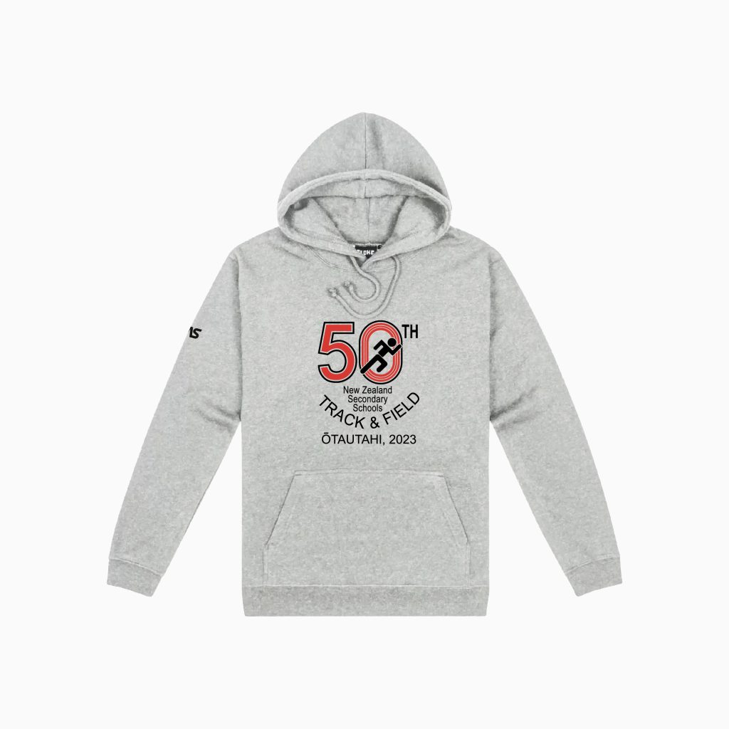 NZSSAA – 50th Anniversary Track & Field Championships Competitor Hoodie ...